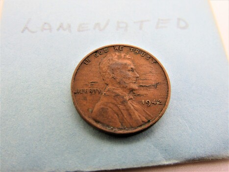1941 Error Penny "Laminated" (011) | Property Room