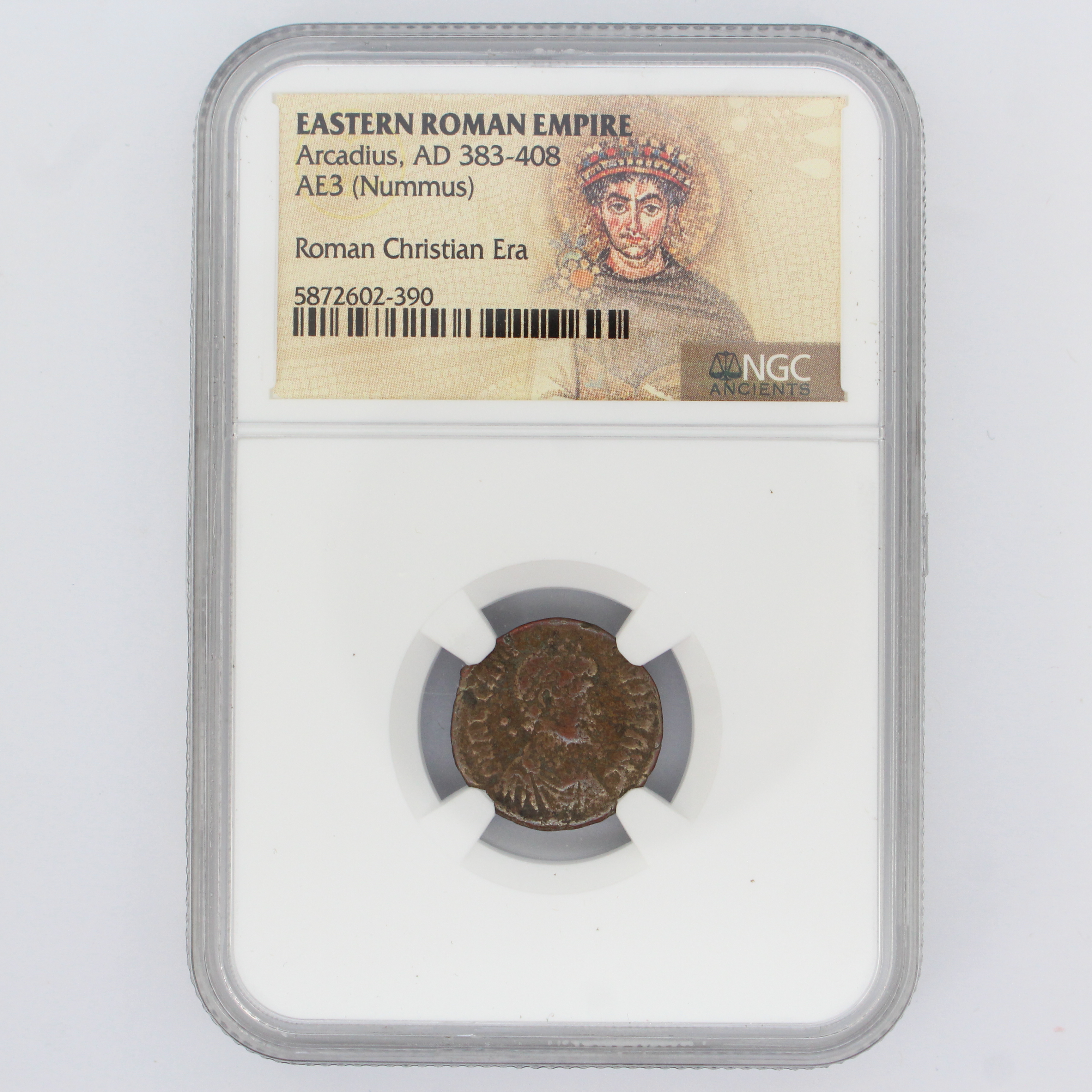Eastern Roman Empire Arcadius AD 383-408 AE3 Nummus Roman Christian Era ...