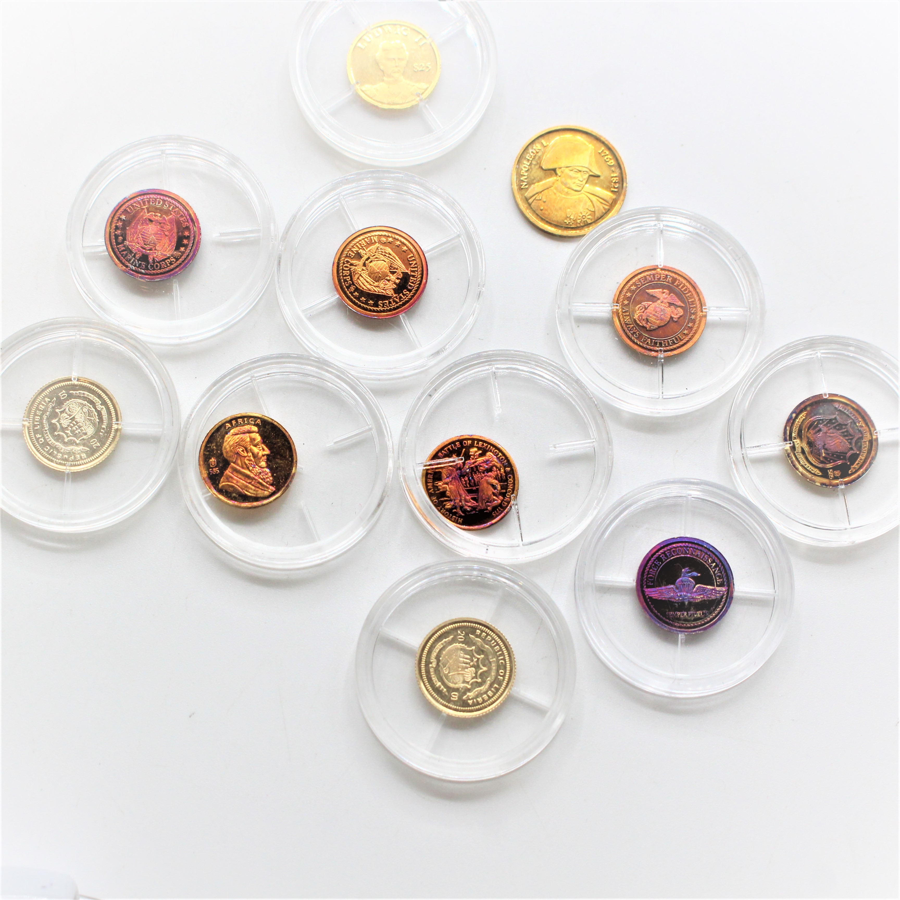 1 Random Gold 14 Mini Coin Each .0111 AGW (See Photos) | Property Room