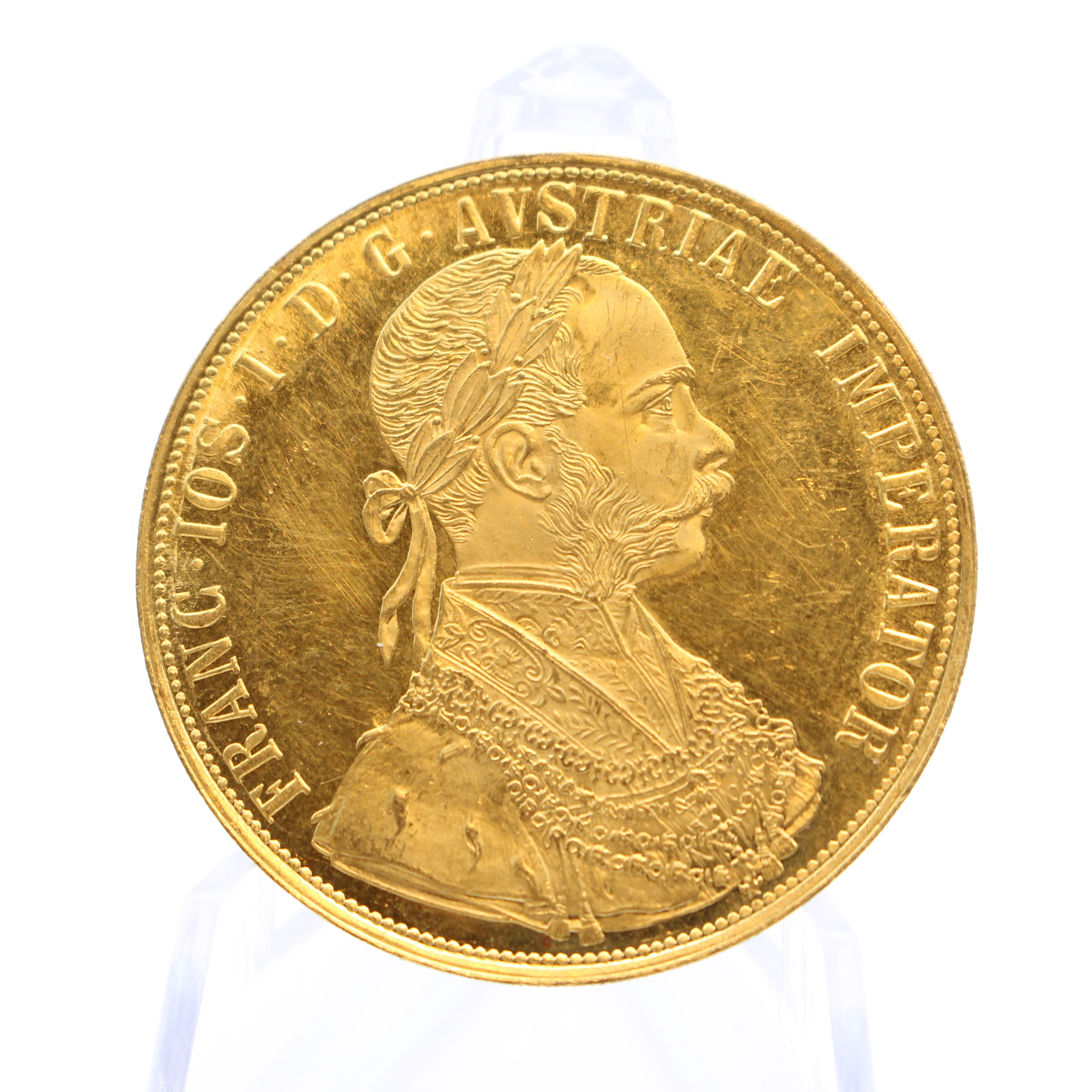 1915 Fine Gold Austrian 4 Ducat Coin (4) | Property Room