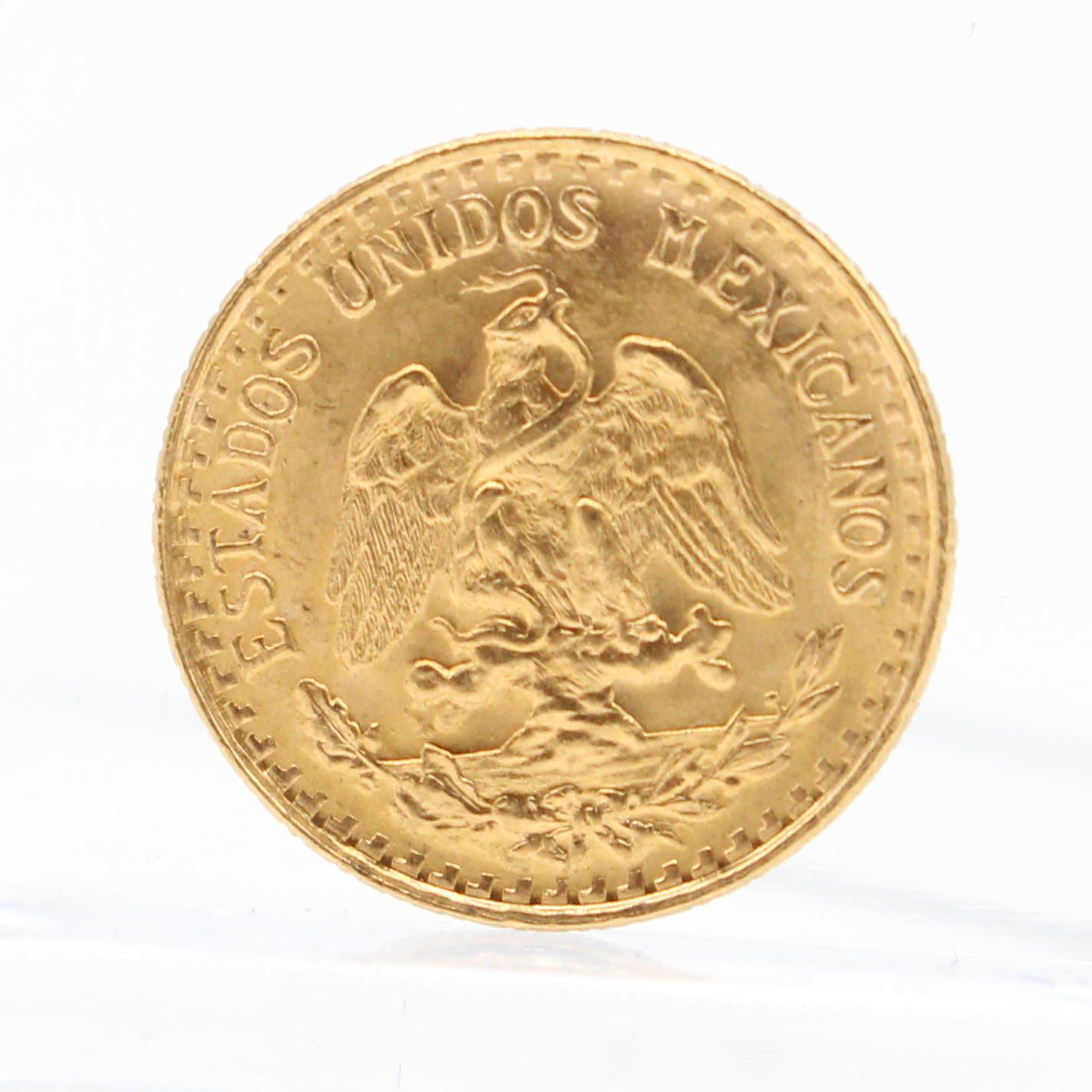 1945 Mexico Gold 2 Pesos Raw Coin .0482 AGW | Property Room