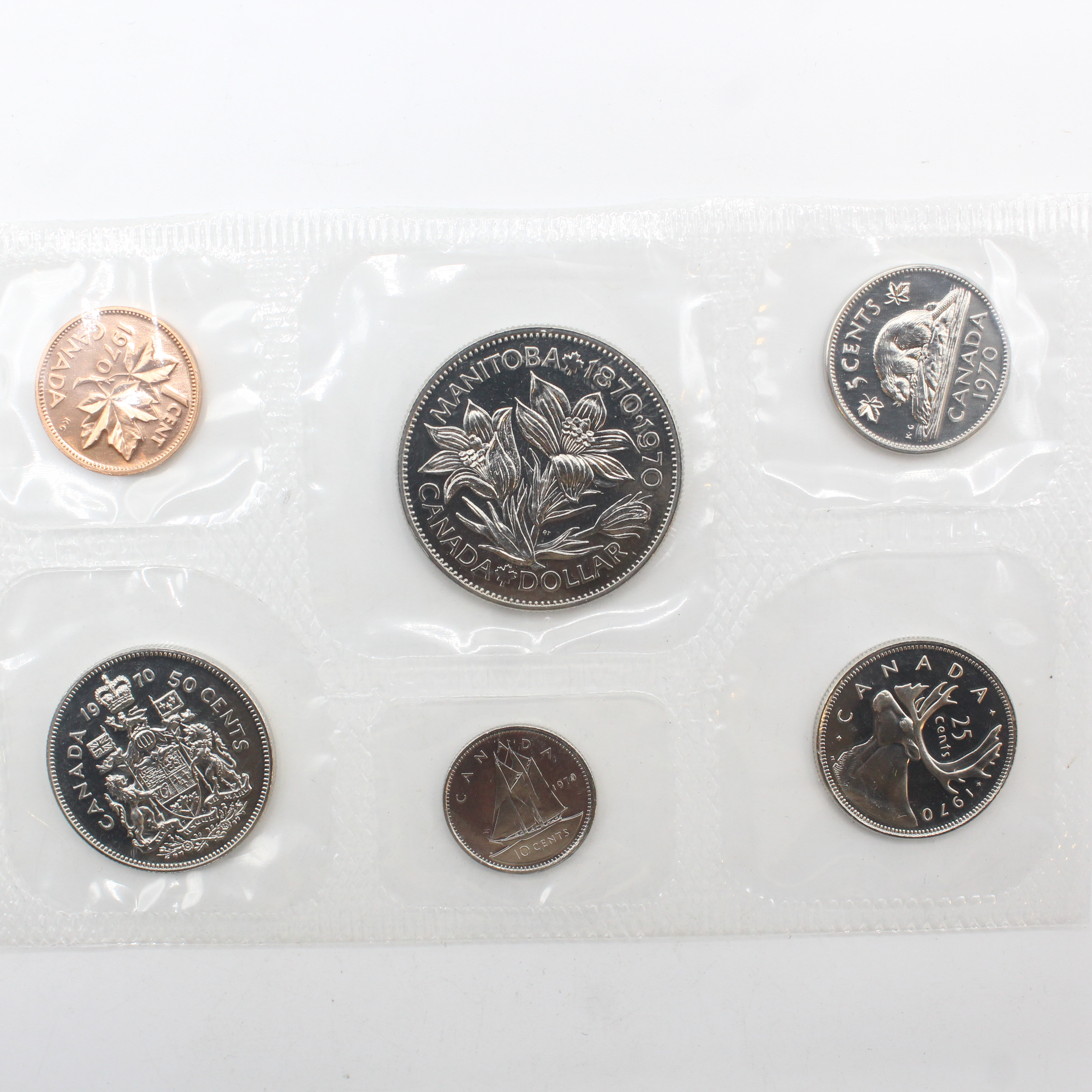 1970 Uncirculated Canadian Mint 6 Coin Set | Property Room