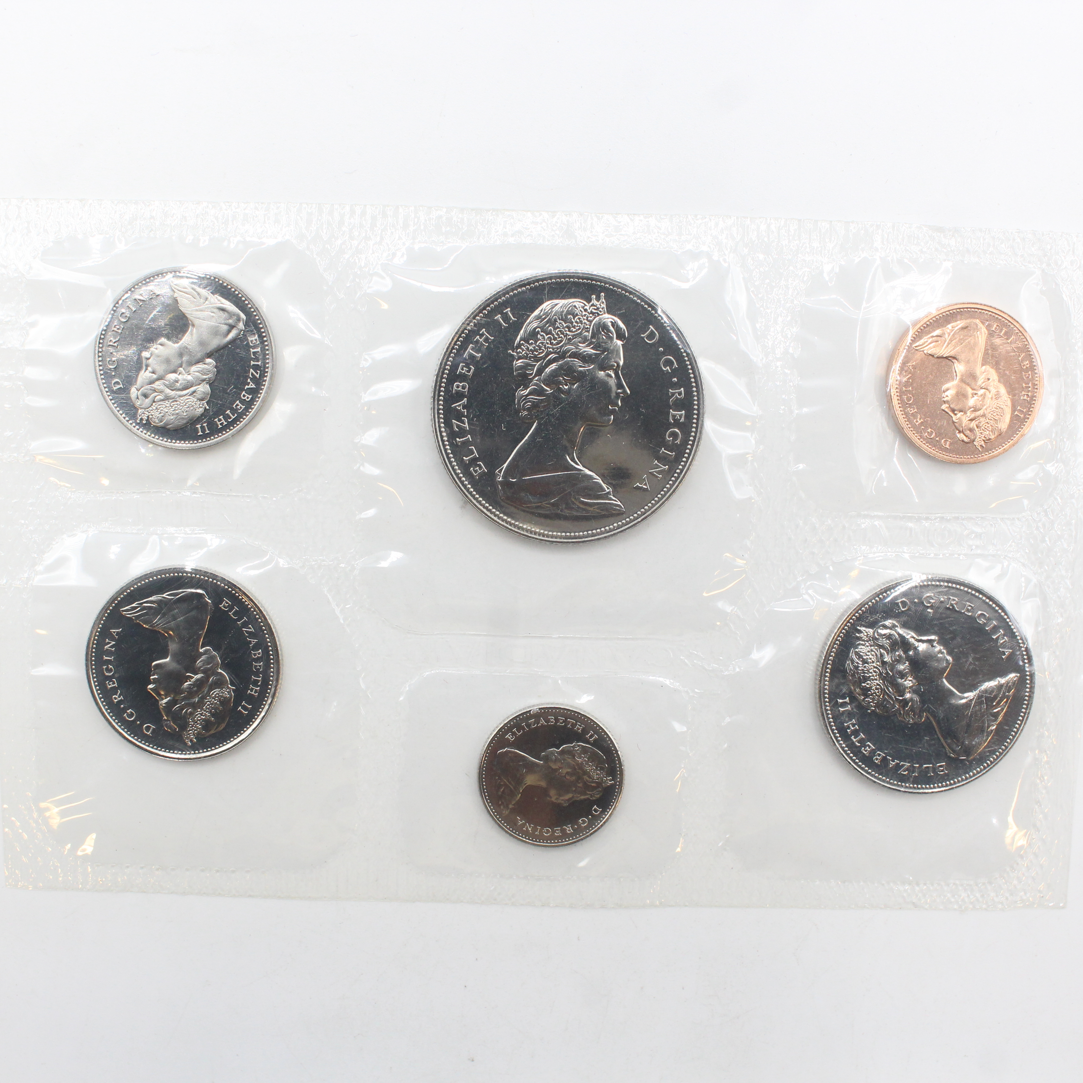 1972 Uncirculated Canadian Mint 6 Coin Set | Property Room