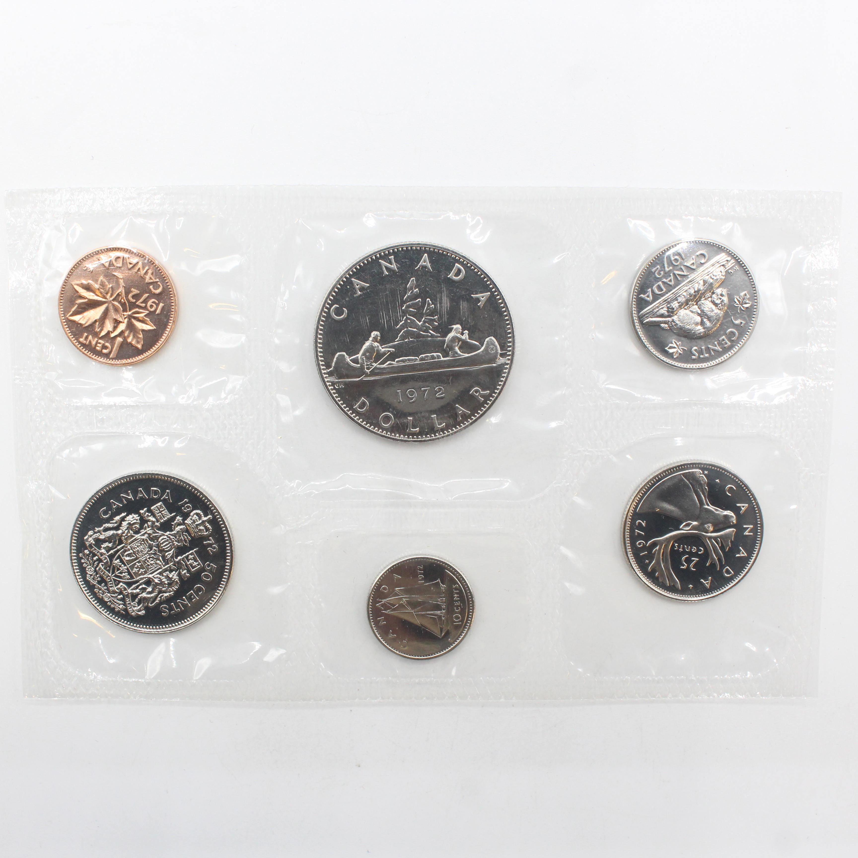 1972 Uncirculated Canadian Mint 6 Coin Set | Property Room