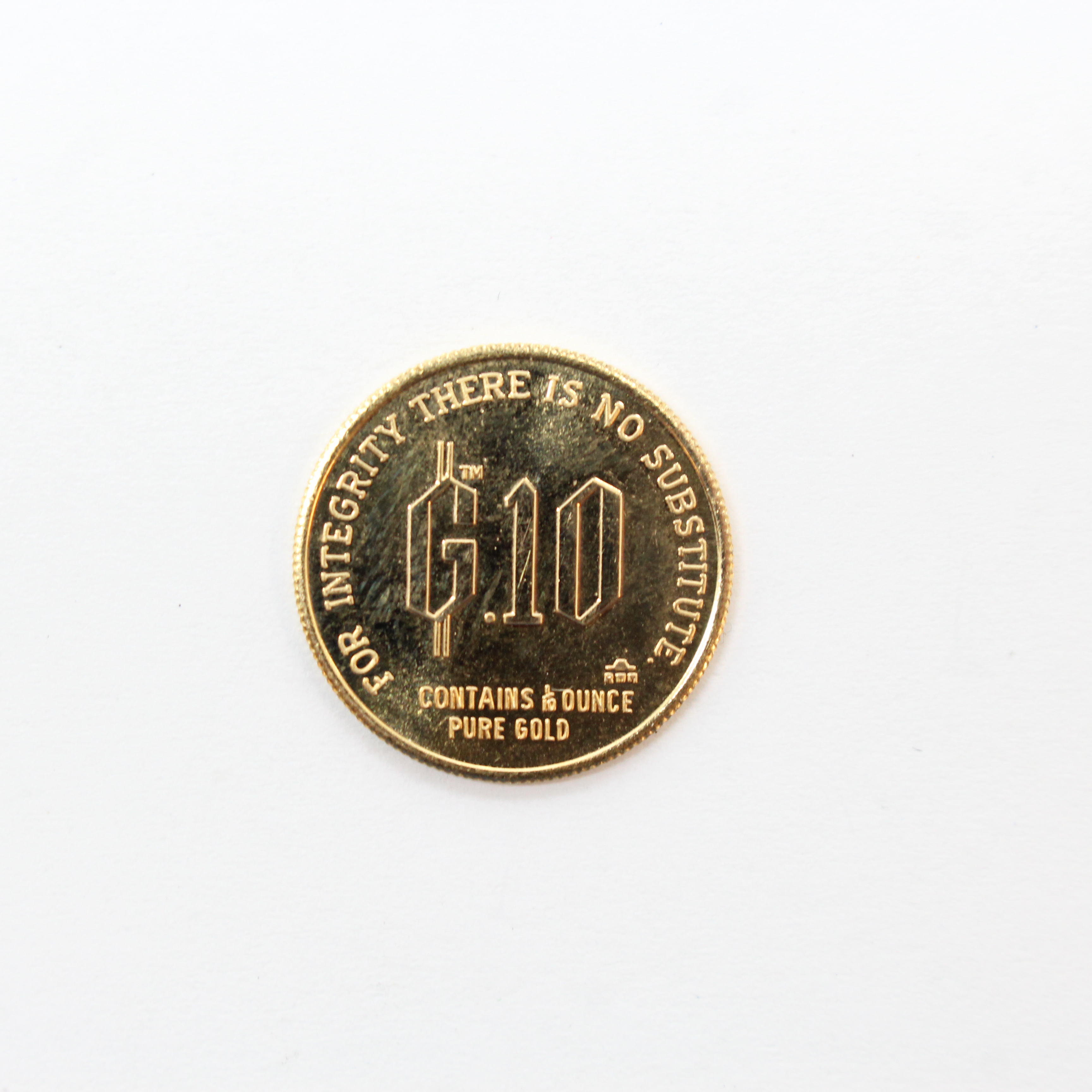 1979 1/10th oz Pure Gold Adam Smith Coin (007) | Property Room