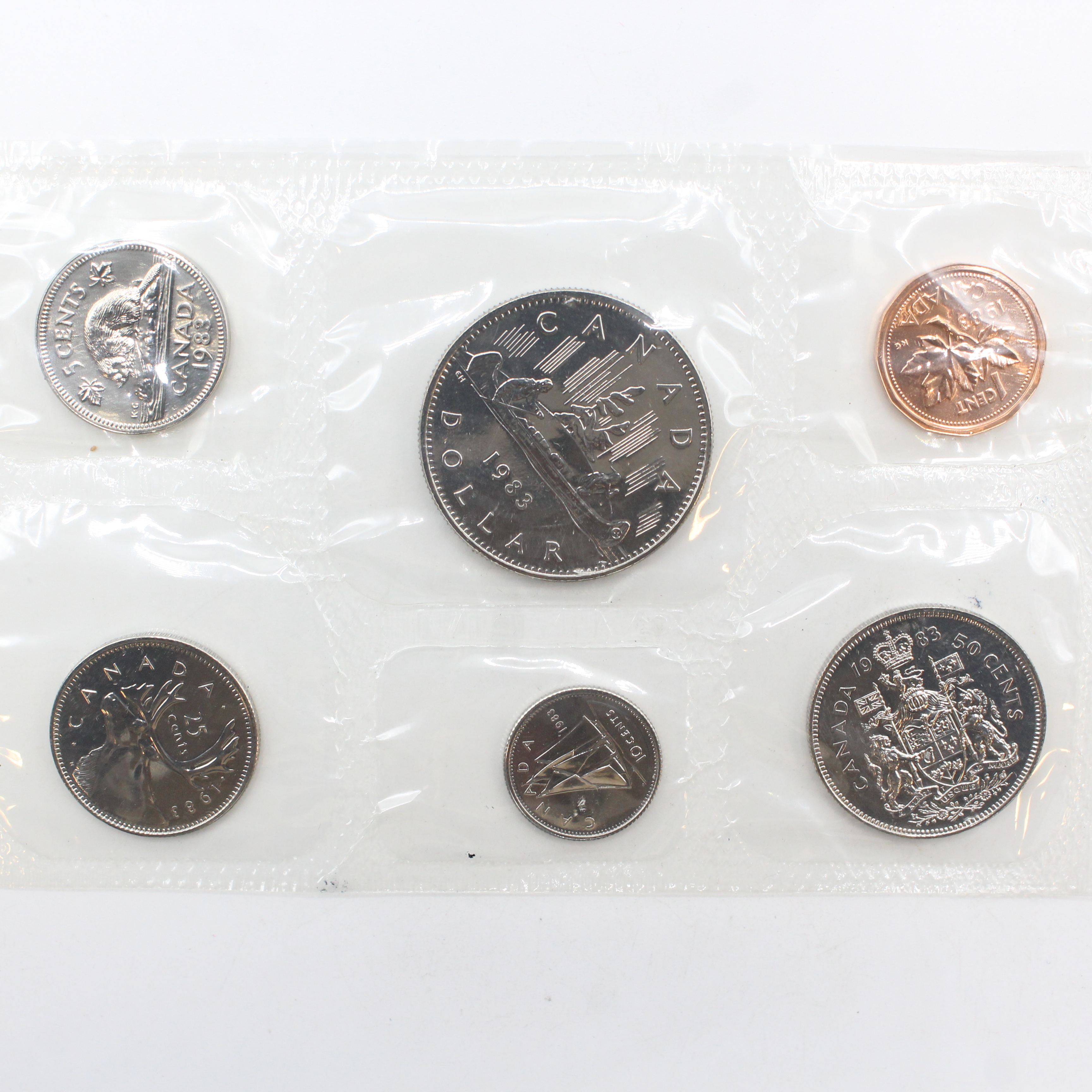 1983 Uncirculated Canadian Mint 6 Coin Set | Property Room