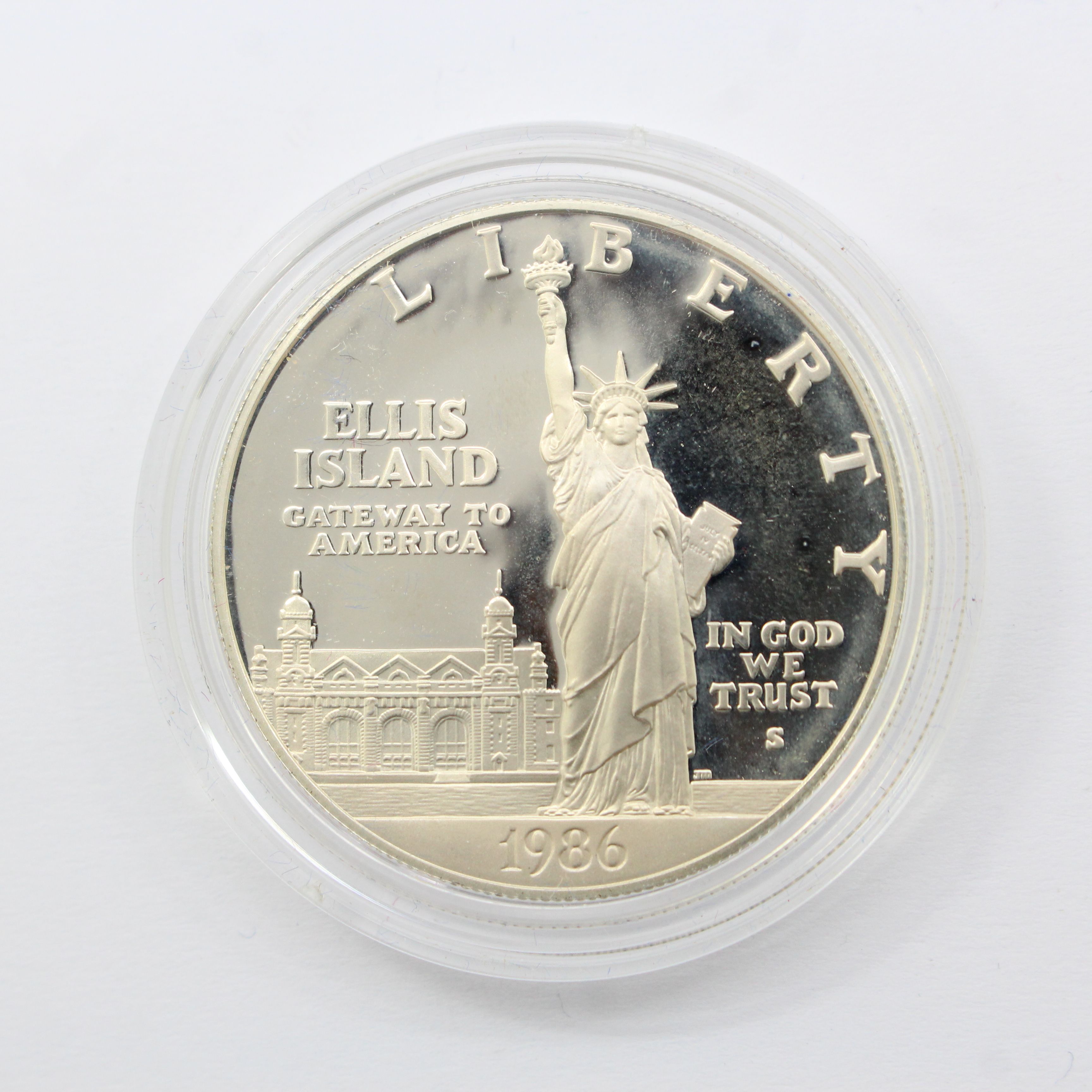 1986-S 90% Silver Statue of Liberty Proof Commemorative Coin | Property ...