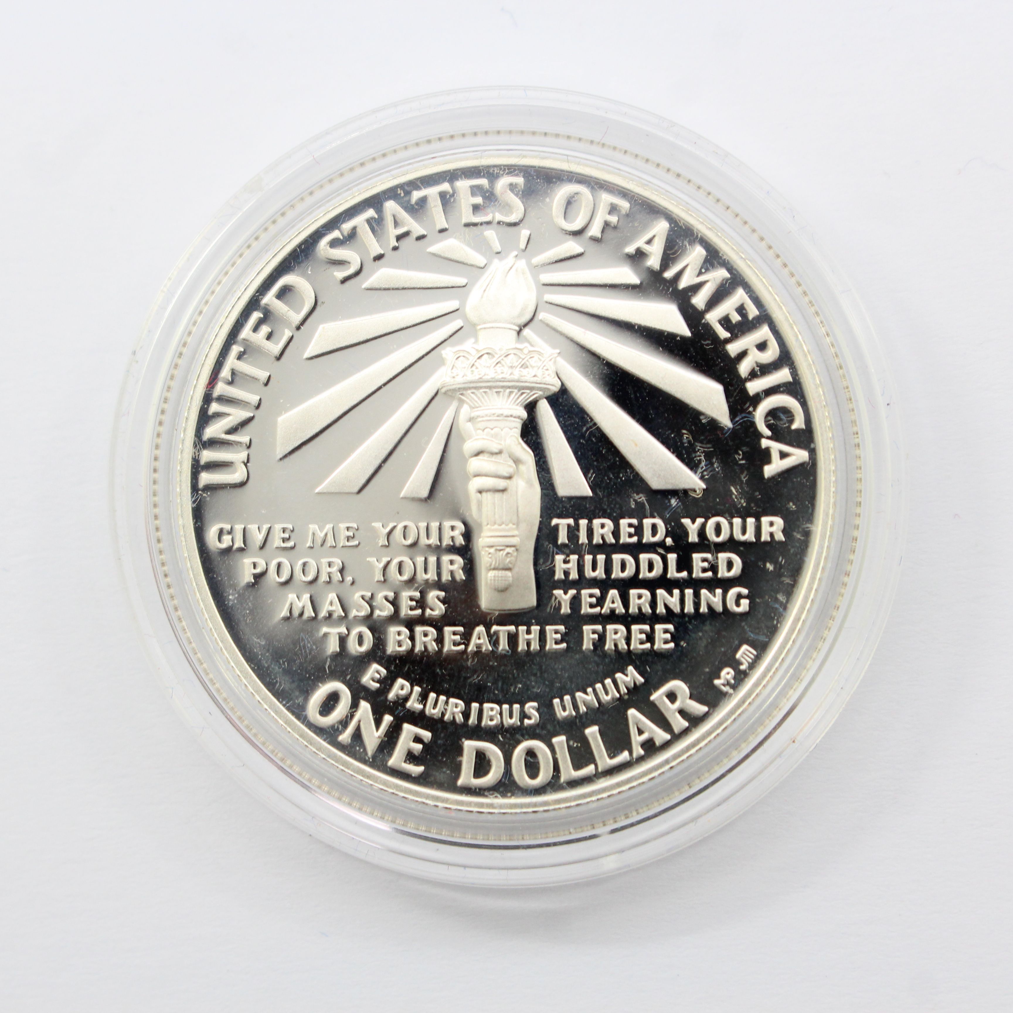1986-S 90% Silver Statue of Liberty Proof Commemorative Coin | Property ...