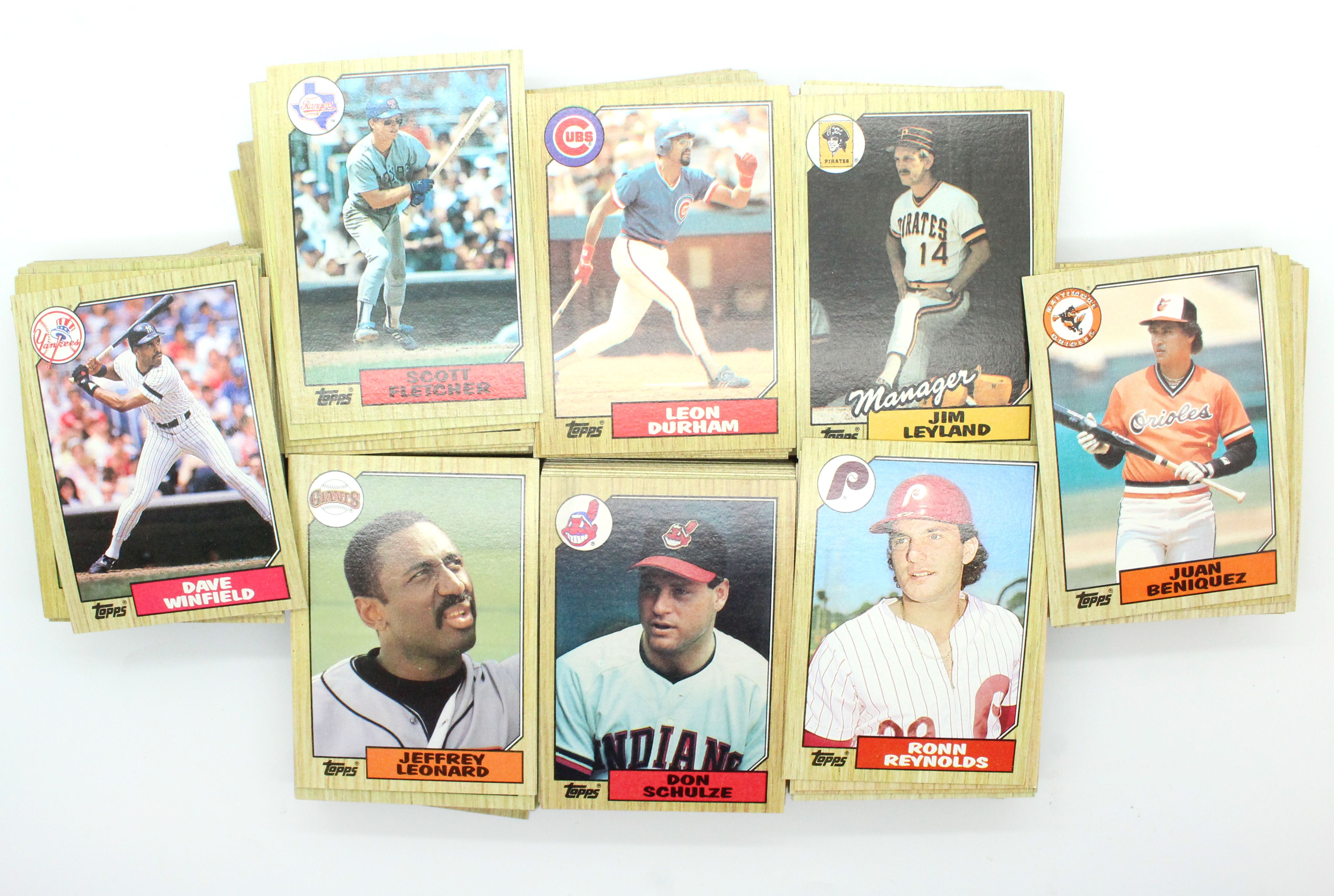 1987 Topps Baseball Card Set (Incomplete) 600+ Cards | Property Room