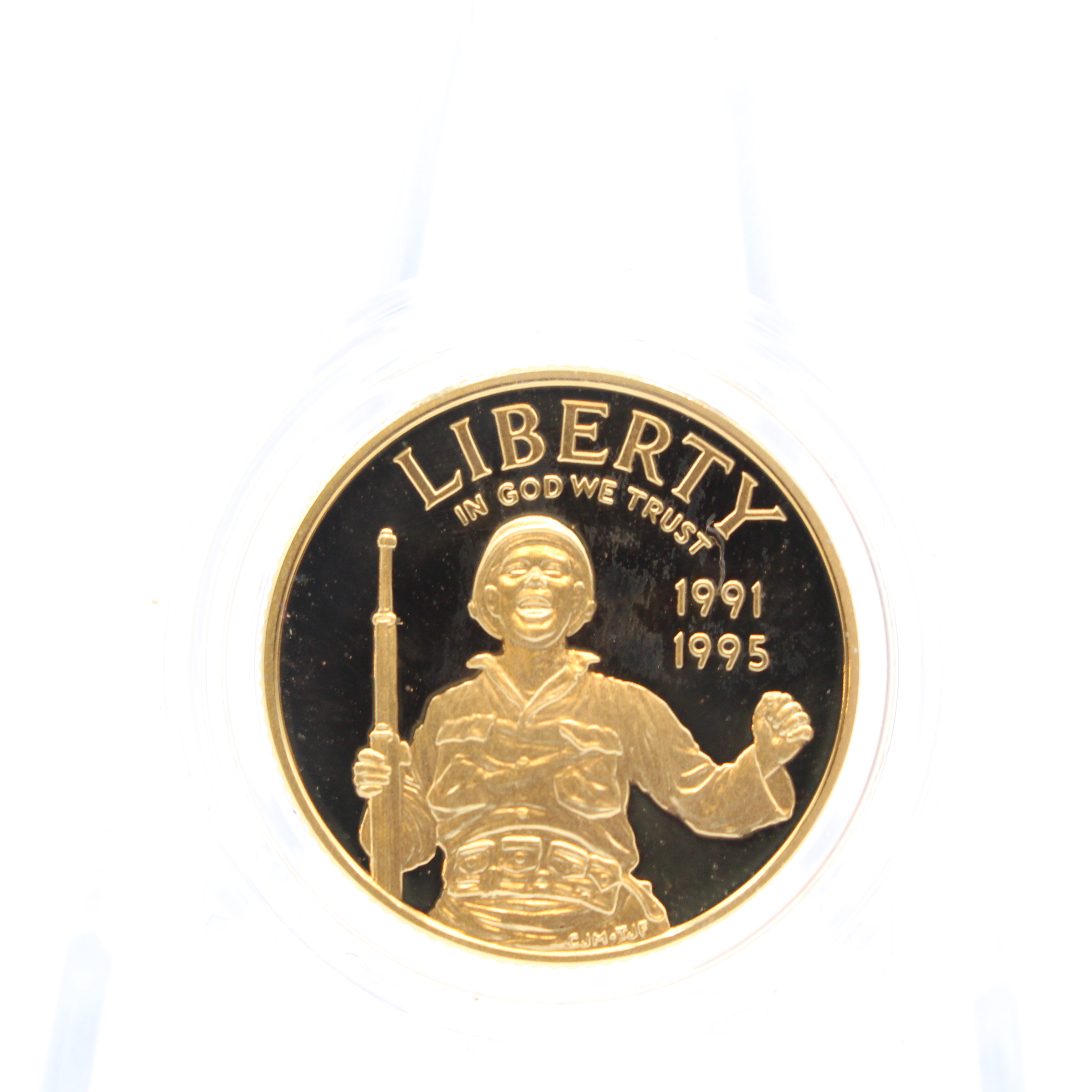 1991-W $5 90% Gold World War II Anniversary Commemorative Coin (37 ...