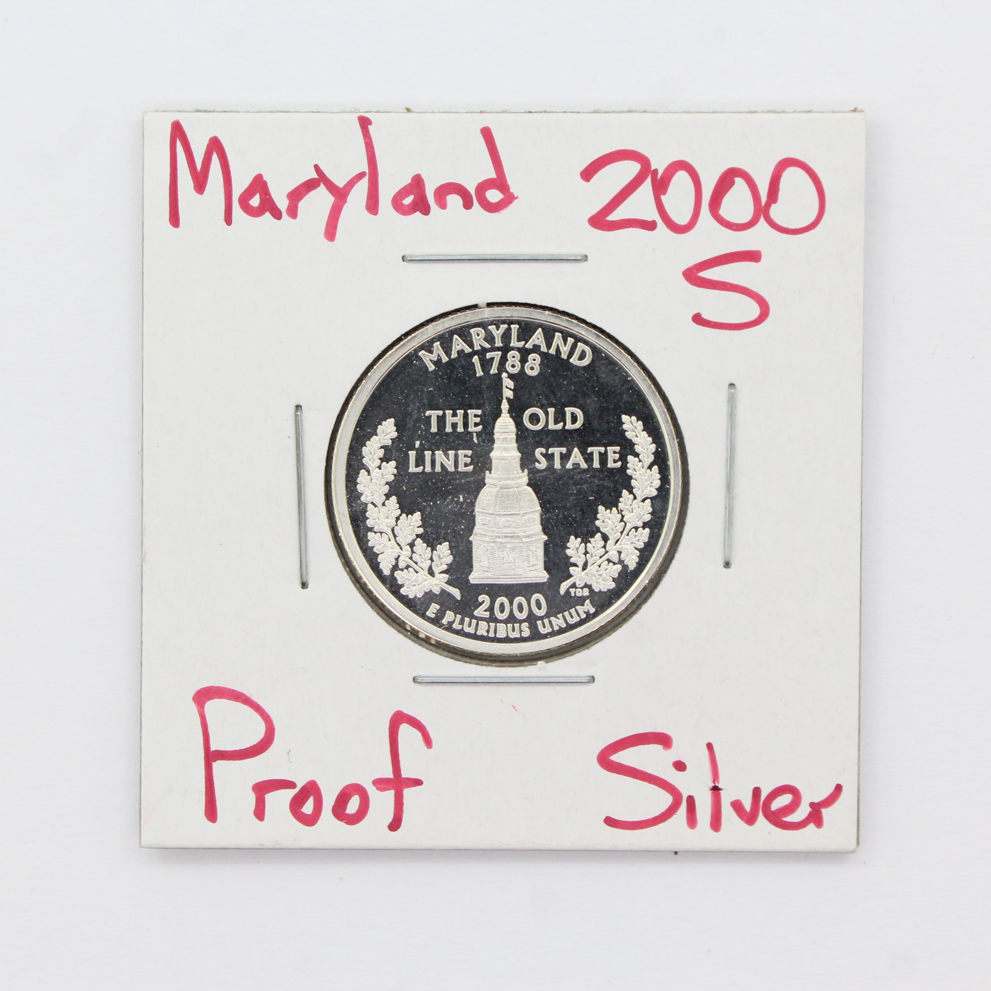 2000-S Silver Proof Maryland State Quarter Dollar BU | Property Room