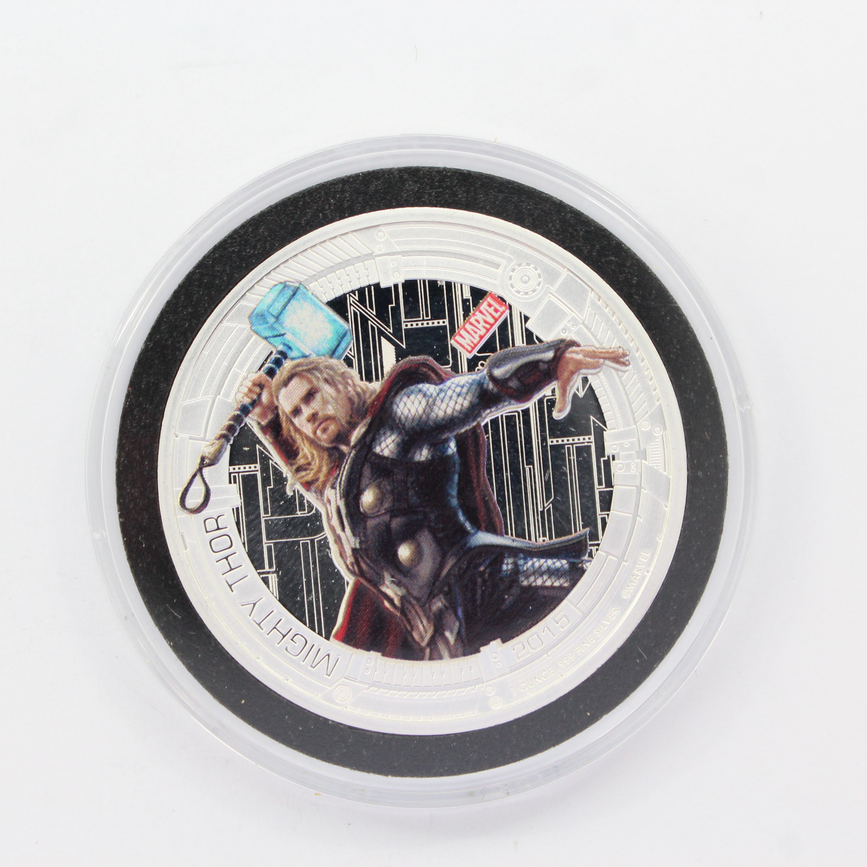 2015 1 oz. .999 Fine Silver Marvel Mighty Thor $2 Elizabeth II NIUE ...