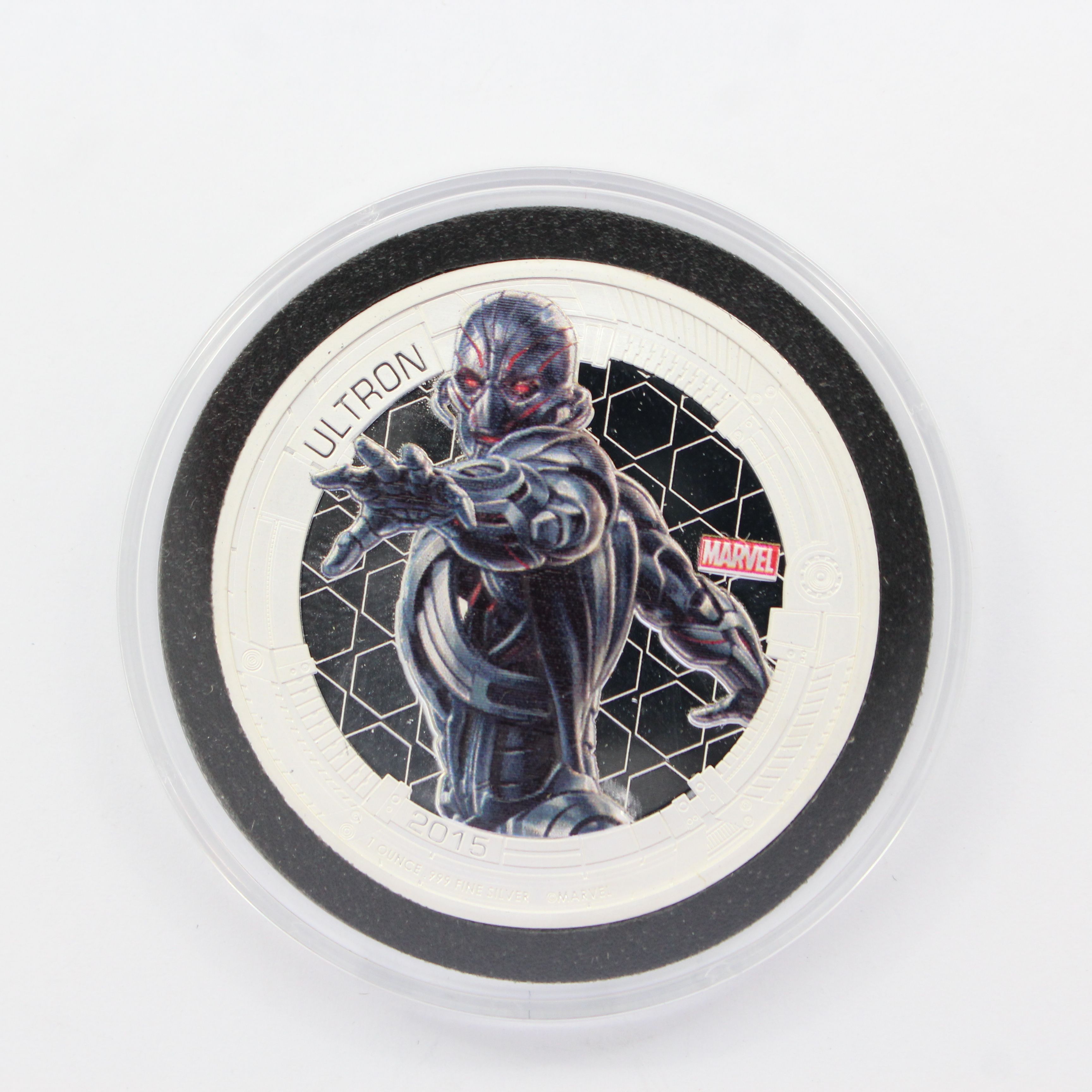 2015 1 oz. .999 Fine Silver Marvel Ultron $2 Elizabeth II NIUE Coin ...