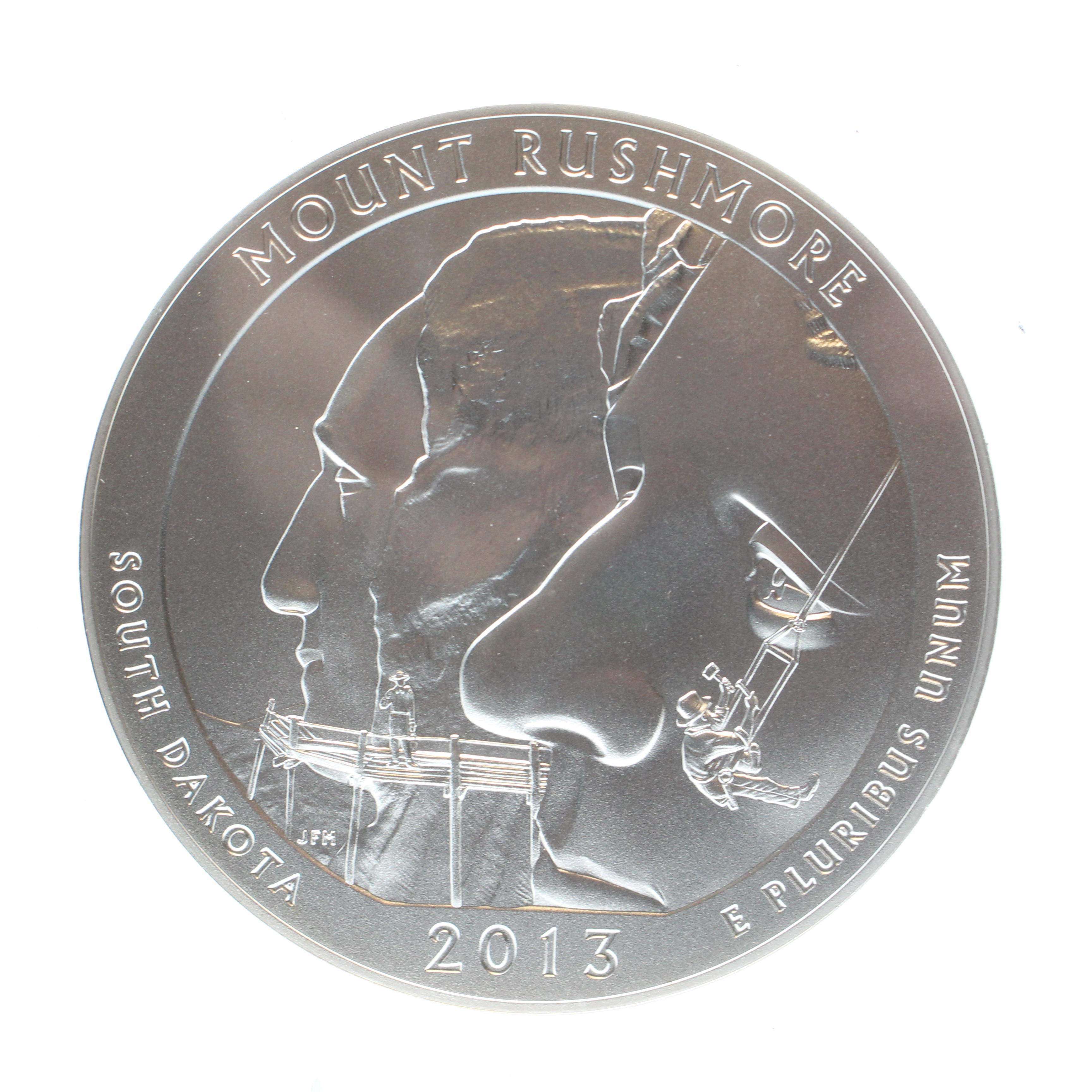 2015 5oz Silver Oversized Mount Rushmore America the Beautiful W/ Box ...