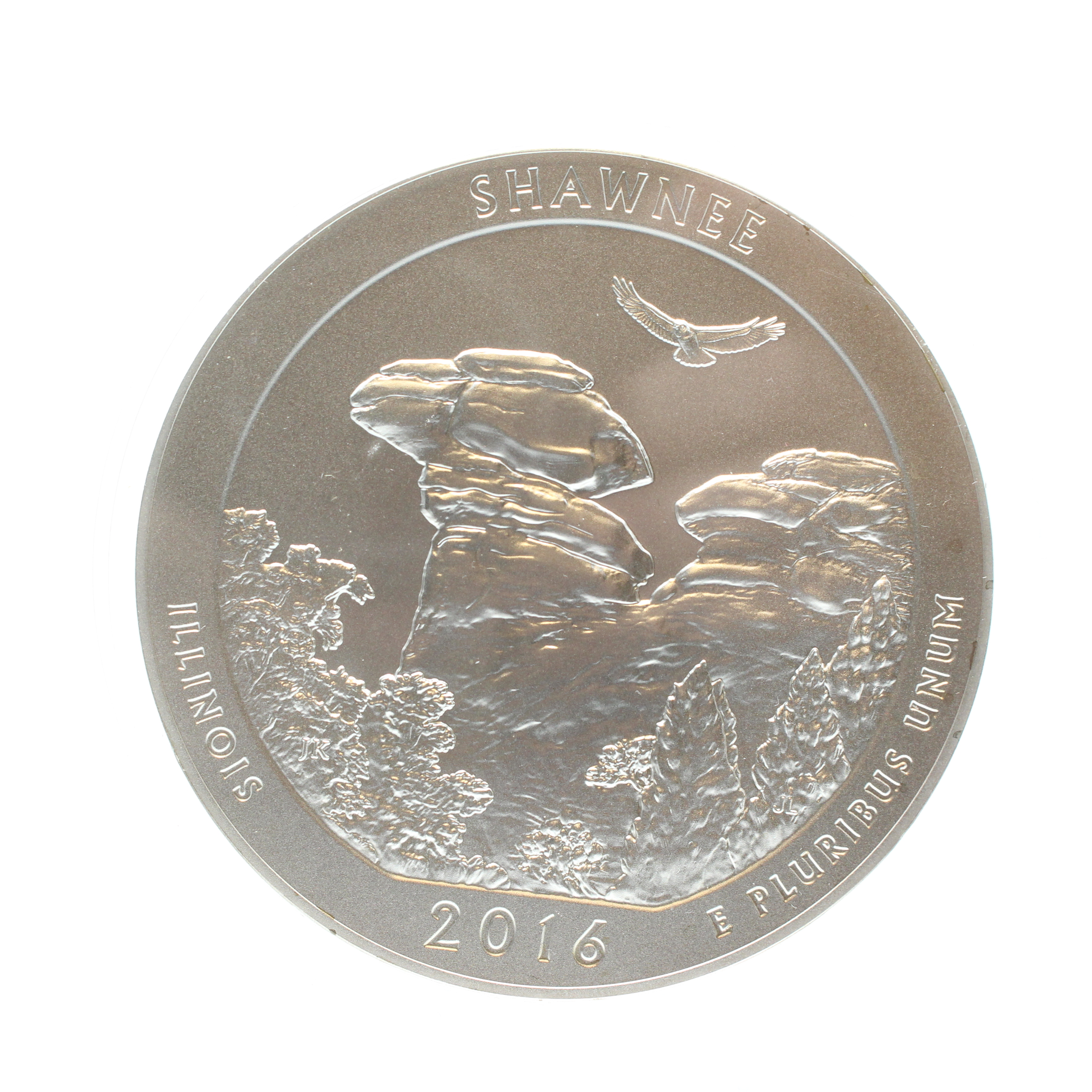 2016 5oz Silver Oversized Shawnee America the Beautiful W/ Box and COA ...