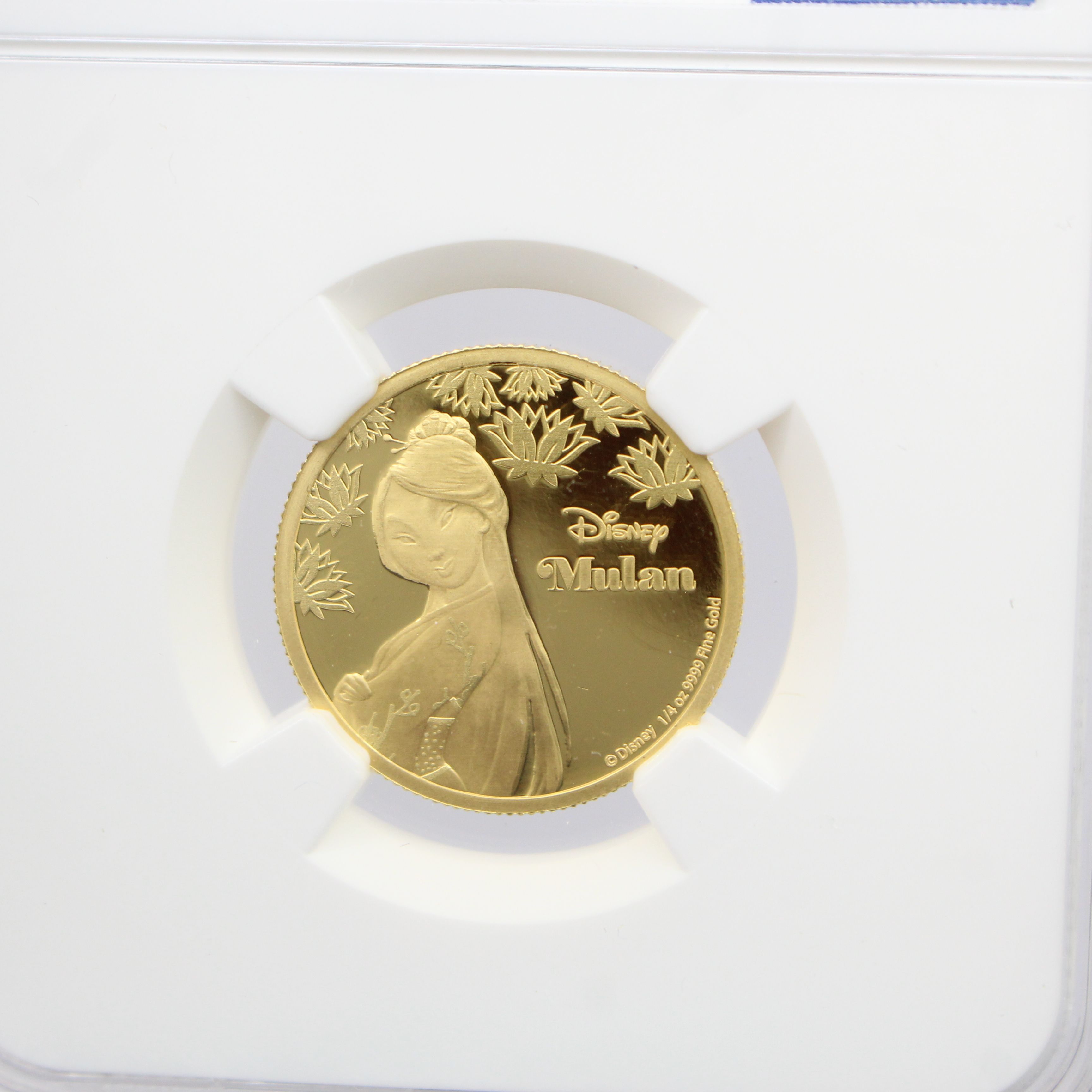2016 NIUE $25 Gold Disney Princess Mulan 75th Anniv. Early Releases NGC ...