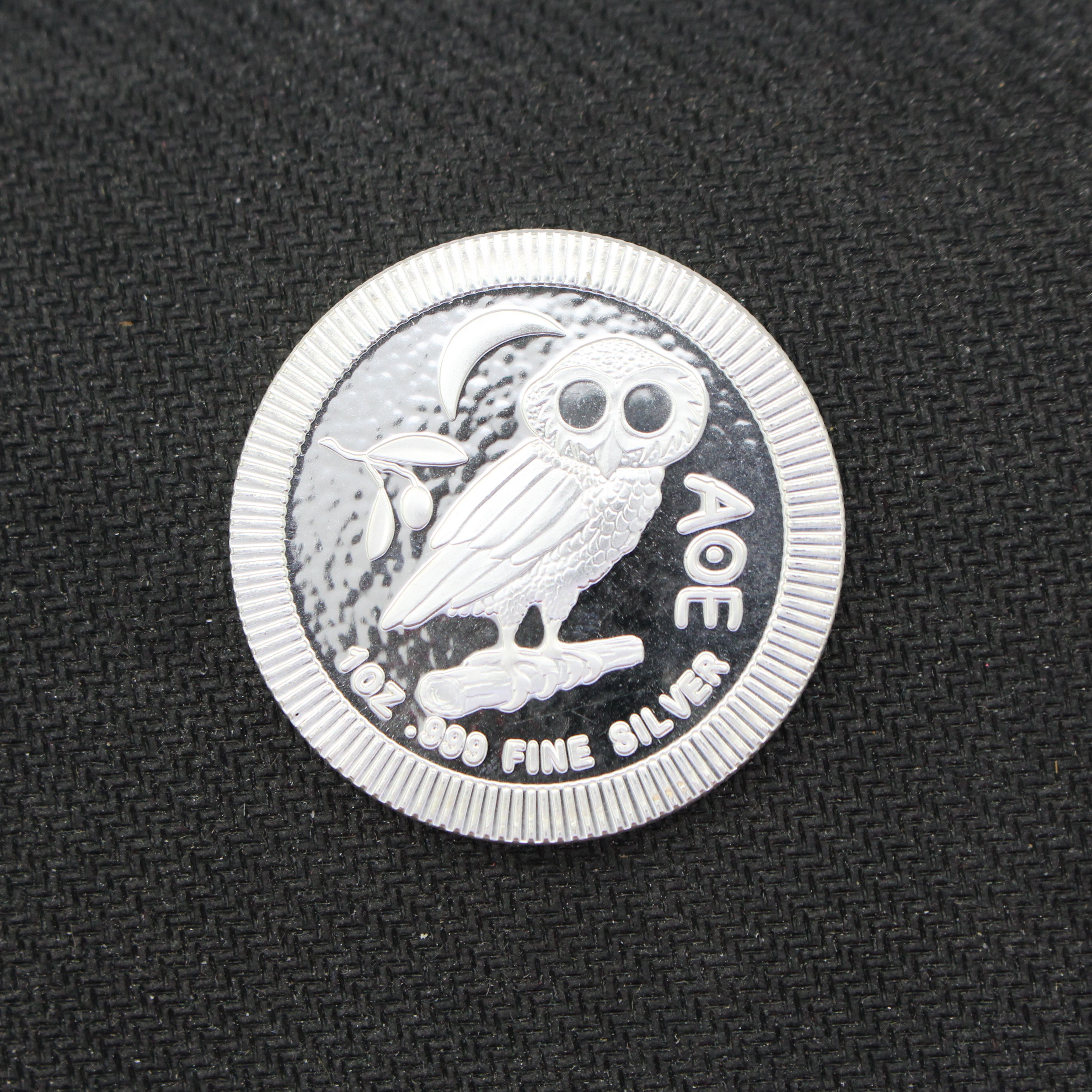 2018 1 oz. .999 Fine Silver OWL AOE $2 Elizabeth II NIUE Coin ...