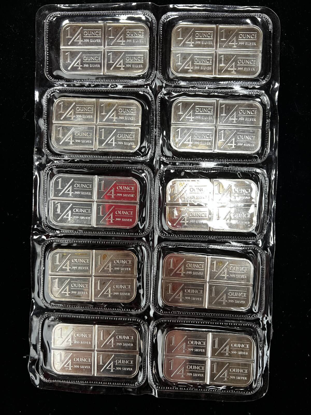 Lot of 10 (entire sheet) Stagecoach 1 oz .999 Silver Divisible Bar ...