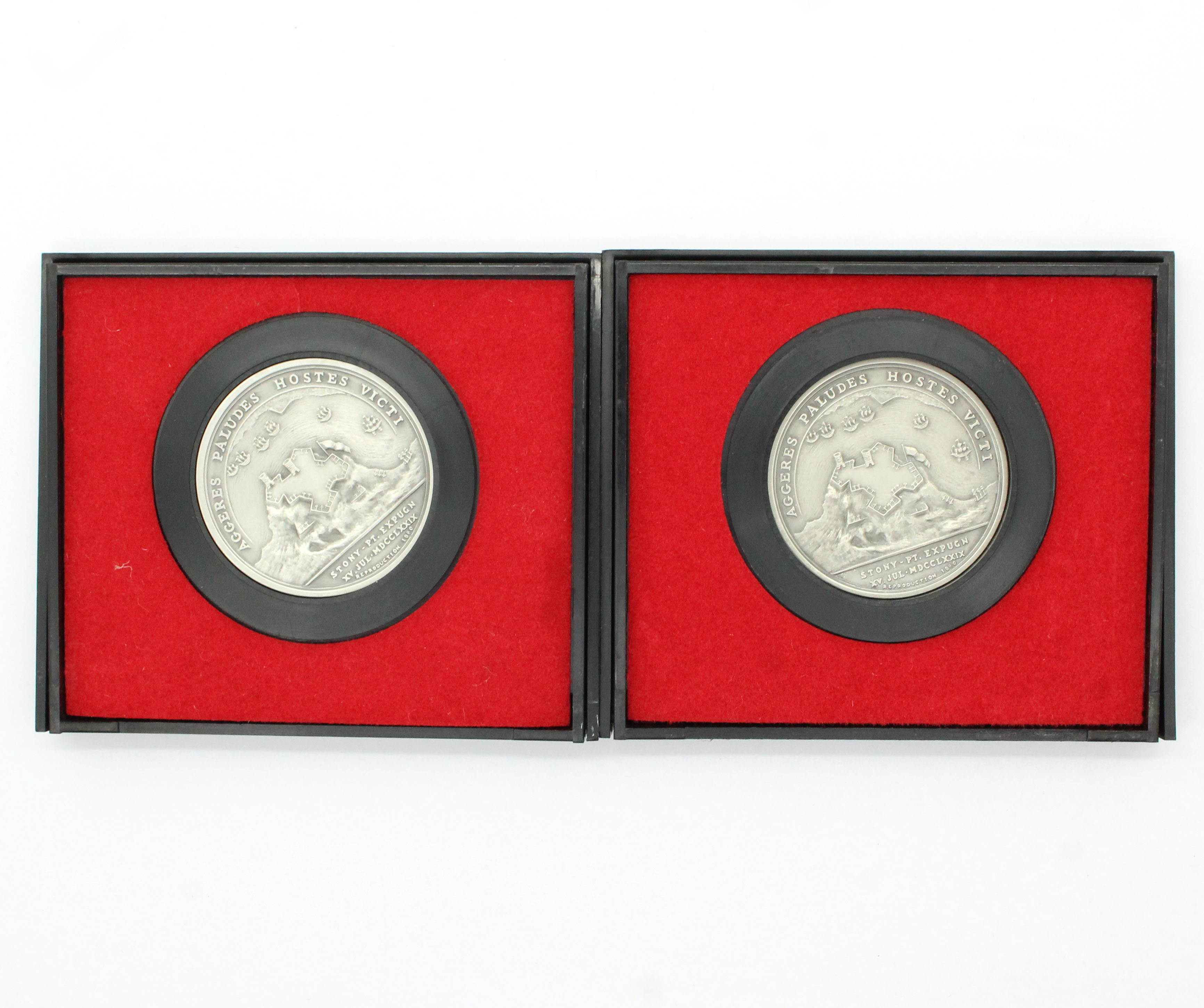 Lot of 2 "America's First Medals" Colonel De Fleury Pewter Medals ...