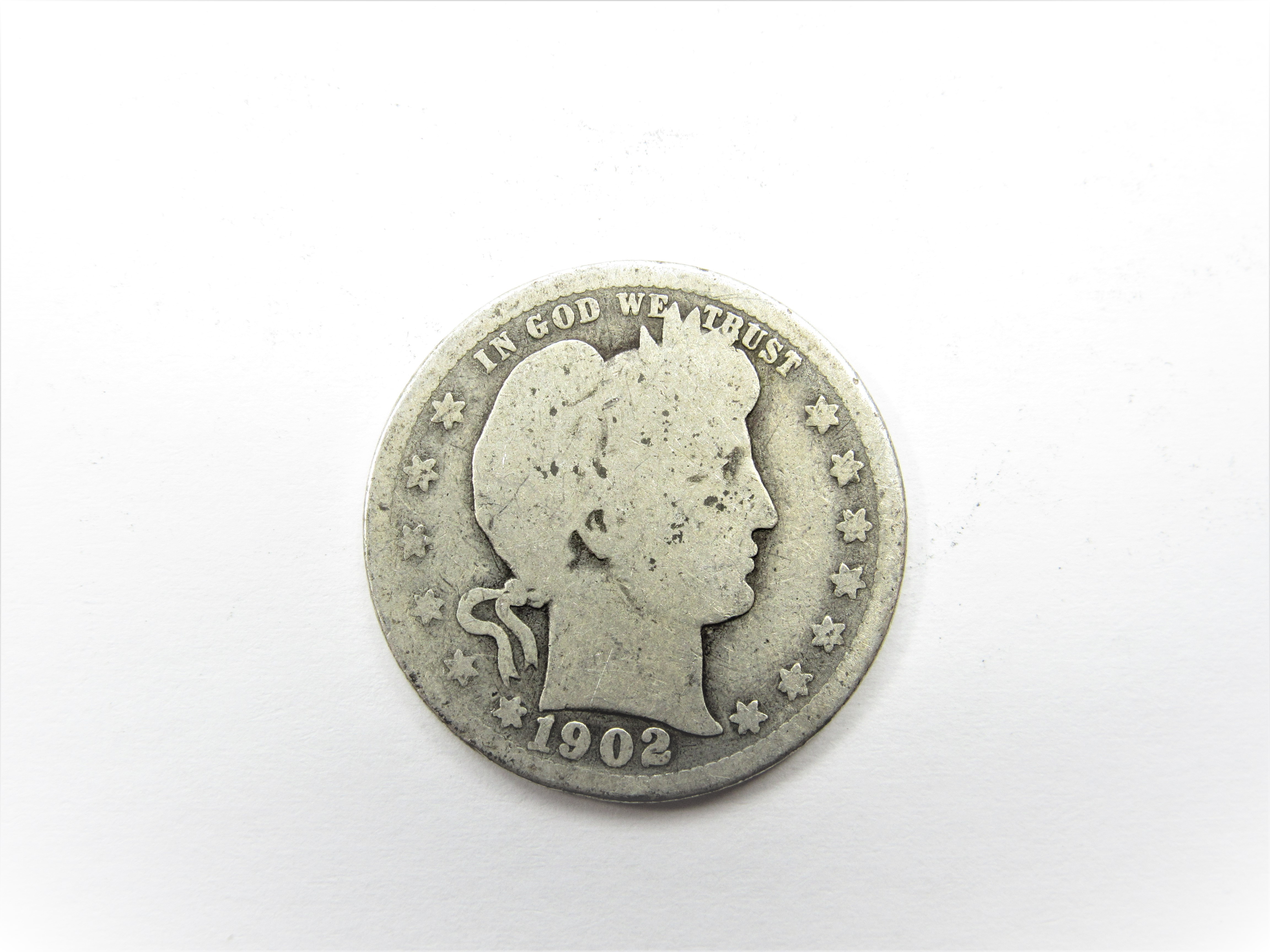 90% Silver 1902-P Barber Quarter (80) | Property Room