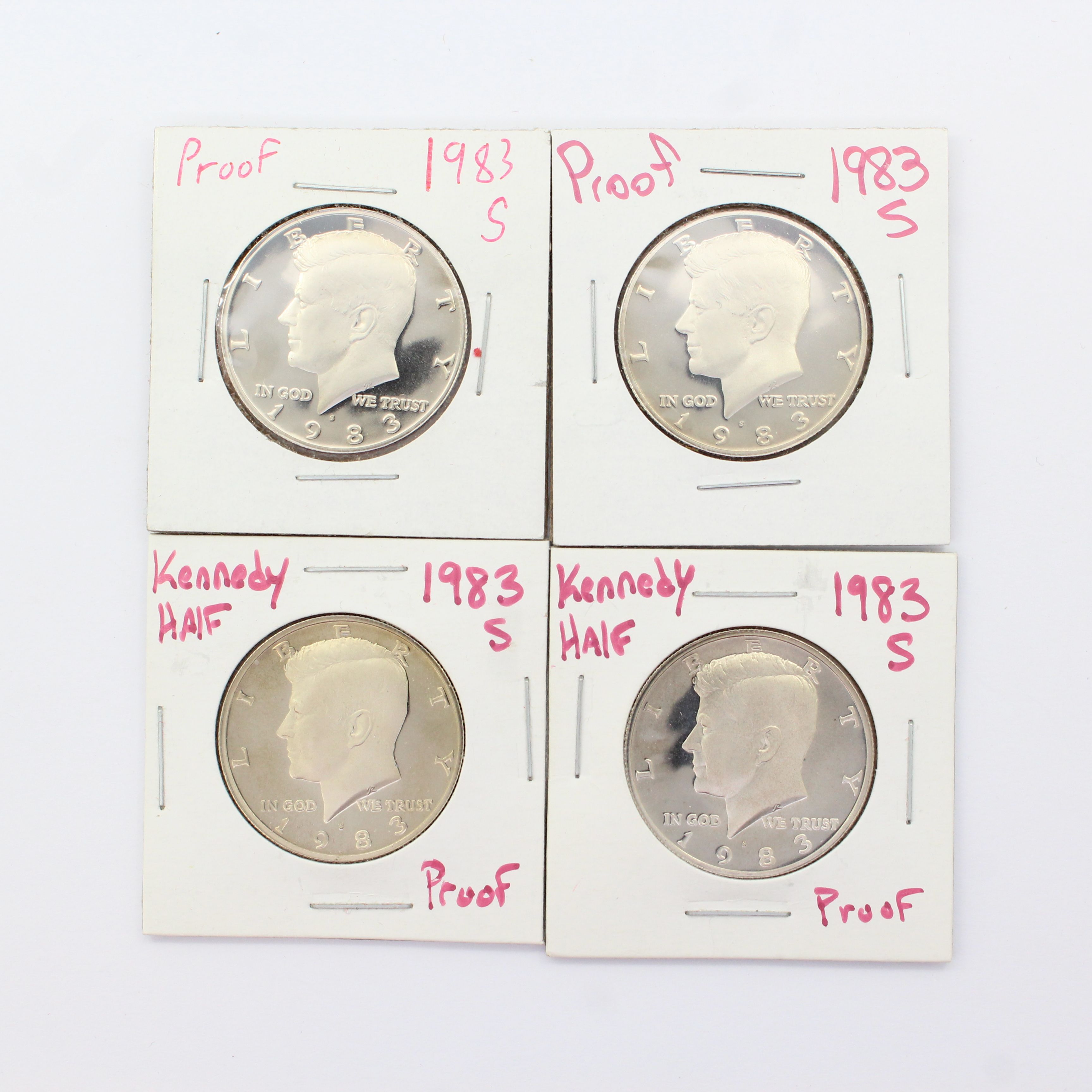 Lot of 4 Proof 1983-S Kennedy Half Dollars | Property Room