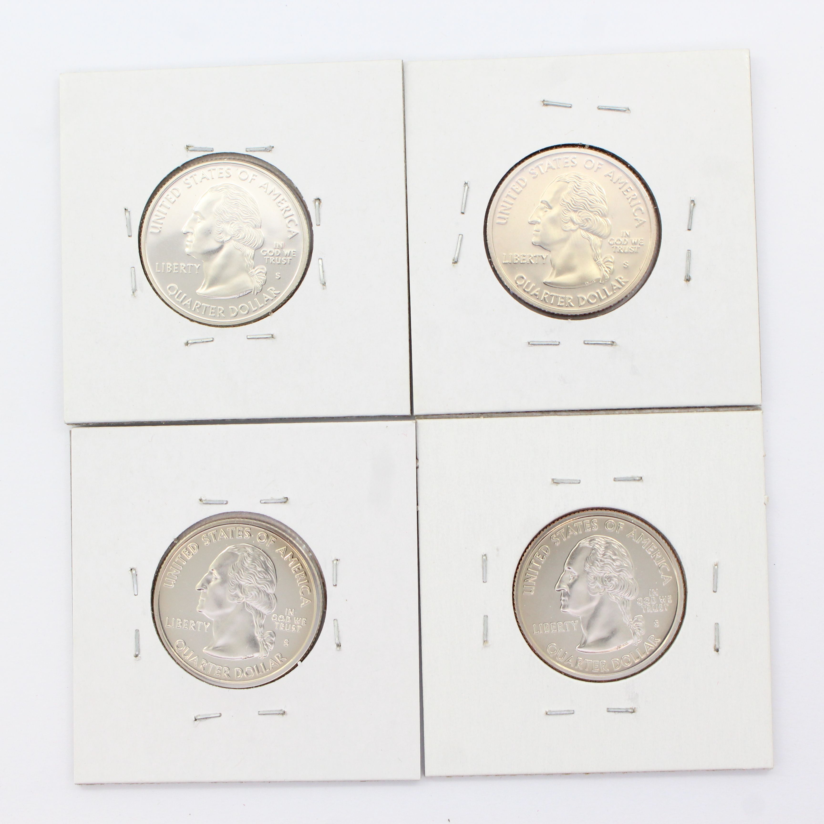 Lot of 4 Random Proof State Quarter Dollars | Property Room