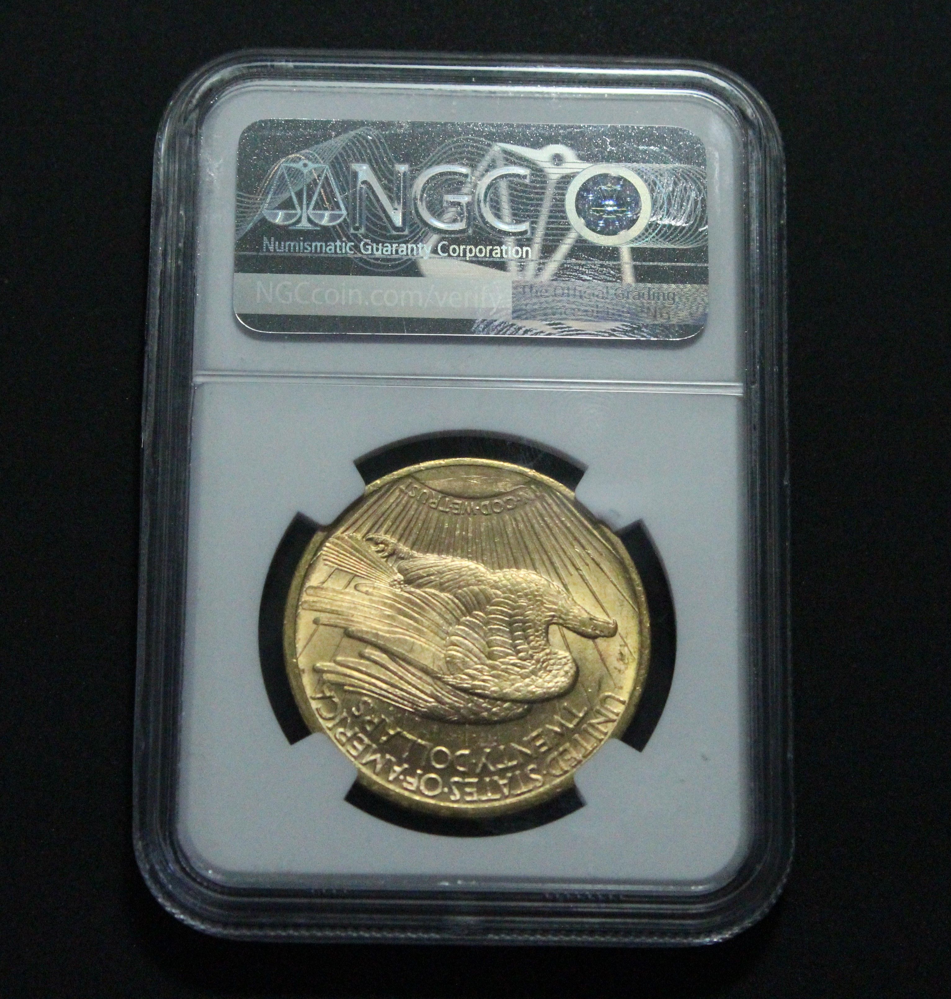 MS62 1922 $20 Saint-Gaudens Gold Double Eagle NGC Graded | Property Room