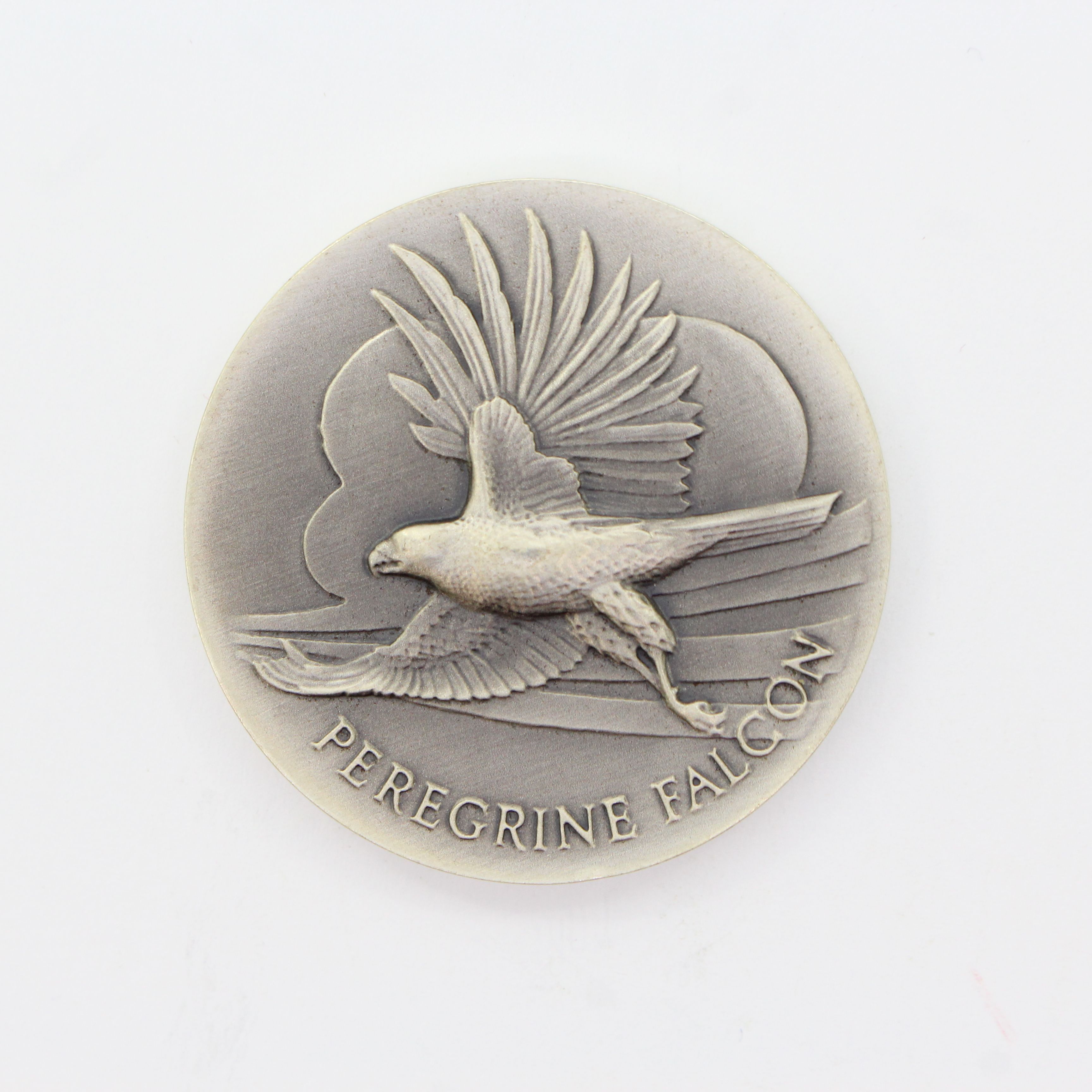 Peregrine Falcon High Relief 34.4g Sterling Silver Medal Wittnauer Mint ...