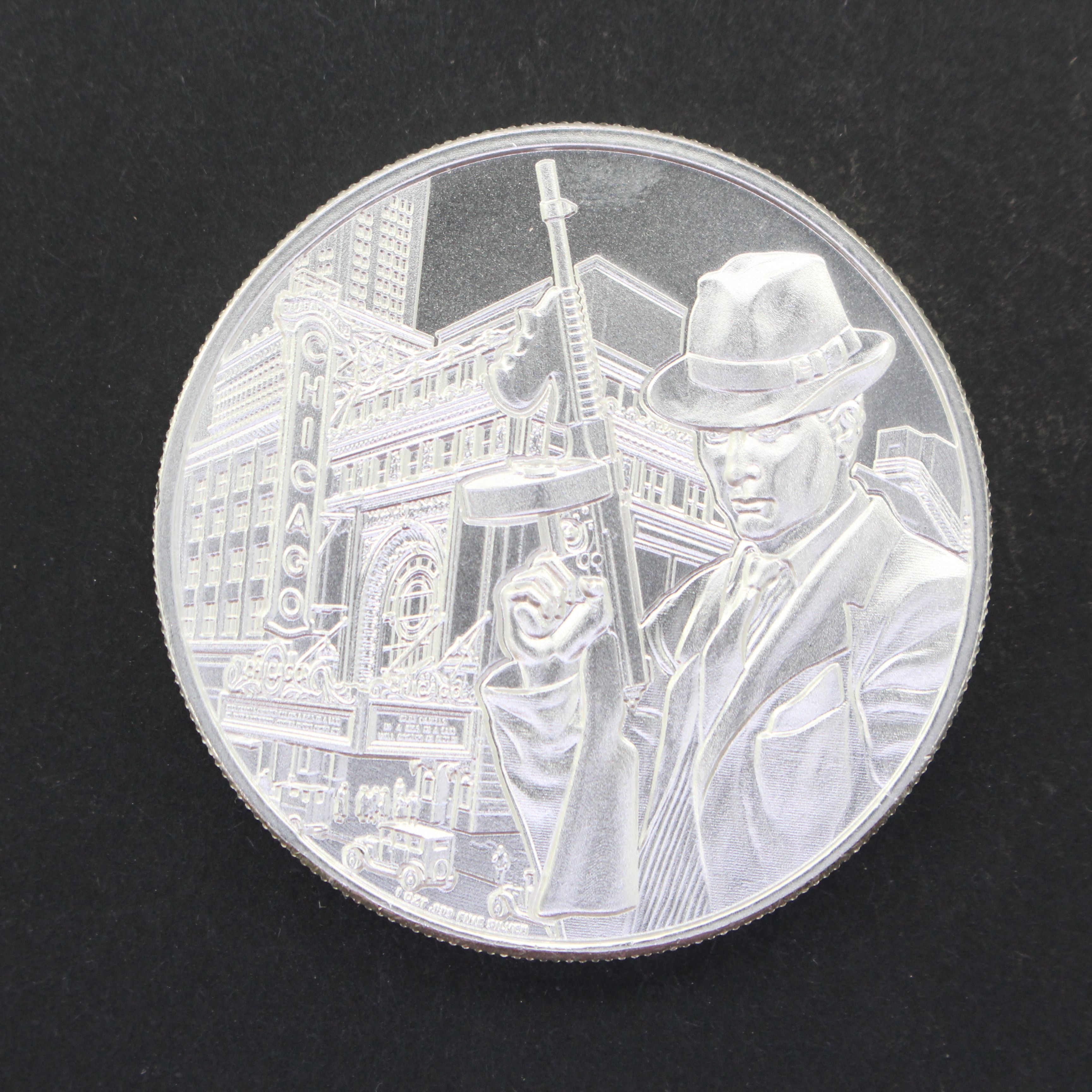 Public Enemy #1 Al Capone 1 oz .999 Fine Silver Round | Property Room