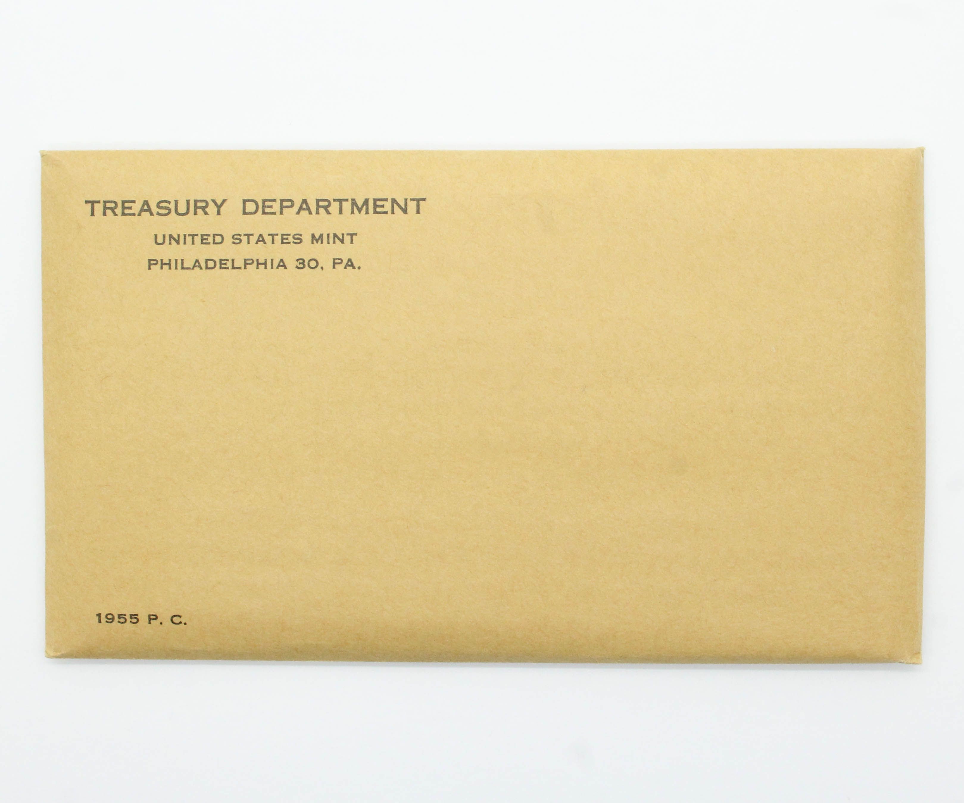 Rare Unopened (Envelope Still Sealed) 1955 Silver Proof Set - Very Low ...