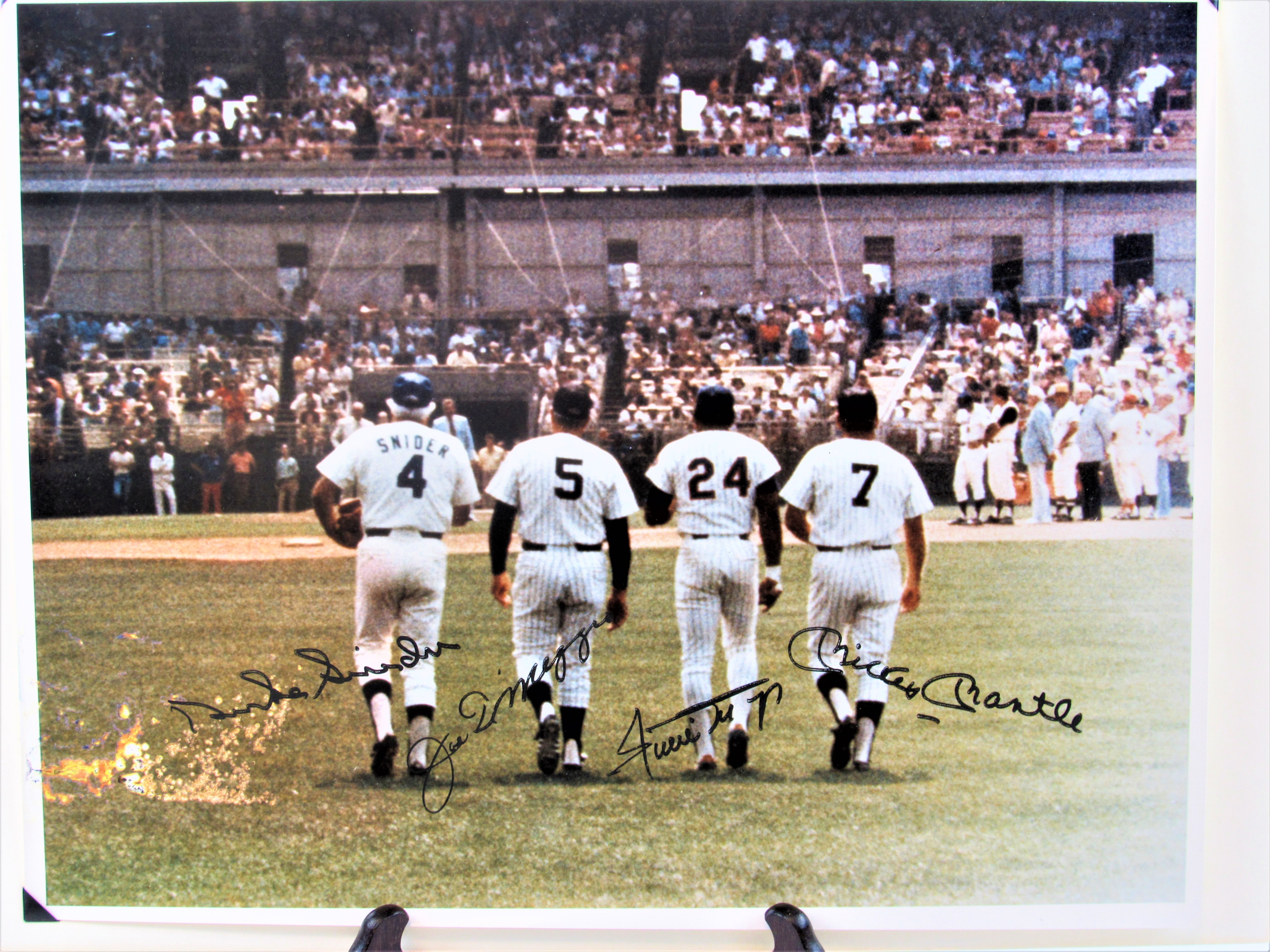 Signed Vintage Baseball Photograph Unresearched Multiple Player ...
