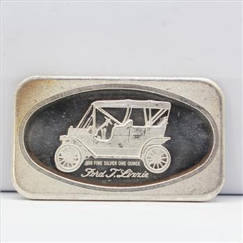 1 Ounce .999 Fine Silver Bar - Ford T. Lizzie | Property Room