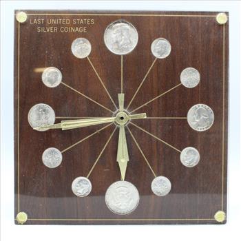1964 90% Silver Coin Clock Last U.S. Silver Coinage | Property Room