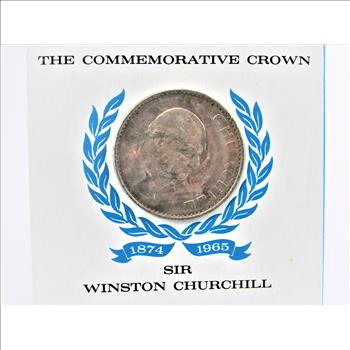 1965 Winston Churchill Commemorative Crown Coin (008) | Property Room