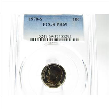 1970-S Roosevelt Dime PCGS PF69 (N) | Property Room
