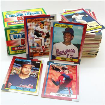 1989 Major League Debut Baseball Cards 150 Players - Sammy Sosa, Deion ...