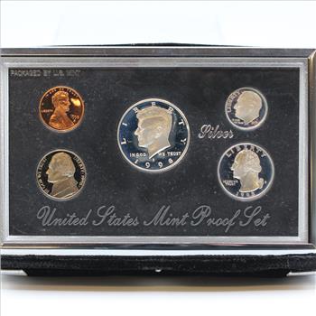 1998 U.S. Mint Premier Silver Proof Set w/ Collector's Case and Box ...