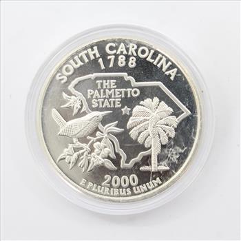 2000 1 oz 999 Silver South Carolina The Palmetto State Round | Property ...