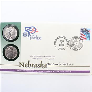 2006 Nebraska State Quarter Official Commemorative Coin Cover (054 ...