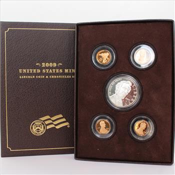2009 U.S. Mint Lincoln Coin & Chronicles Set w/ Silver Proof (unglued ...