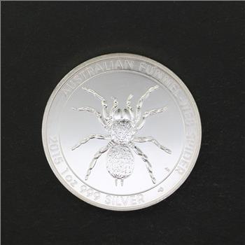 2015 1 oz .999 Fine Silver Australian Funnel-Web Spider $1 ...