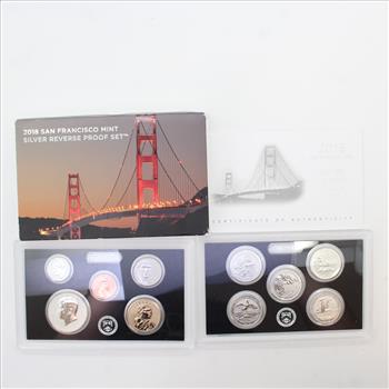 2018 San Francisco Silver Reverse Proof Set 50th Anniversary w/ Auth Cert. | Property Room