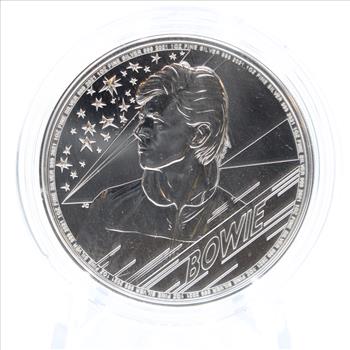 2021 1 oz. 999 Fine Silver David Bowie Commemorative 2 Pounds Coin ...