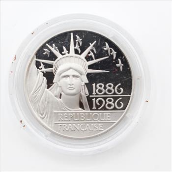 French Palladium Proof 100F Coin 1986 Liberte 17g total weight (130 ...