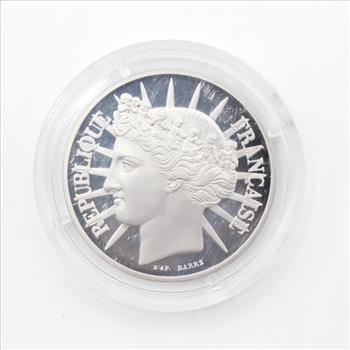 French Palladium Proof 100F Coin 1988 Fraternite 17g total weight (112 ...
