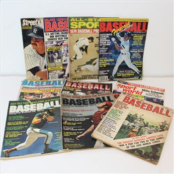 Lot of 10 Vintage Baseball Collectible Magazines | Property Room
