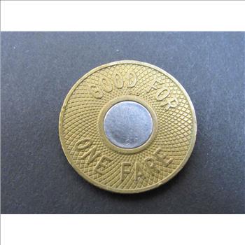 Pair of New York City Subway Tokens Silver Center 1950s-1970s ...
