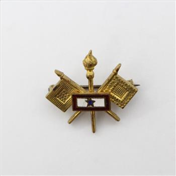 WWII Son In Service Signal Corps Pin 7/8" | Property Room