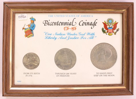 1776-1976 US Framed Bicentennial Coinage Set | Property Room