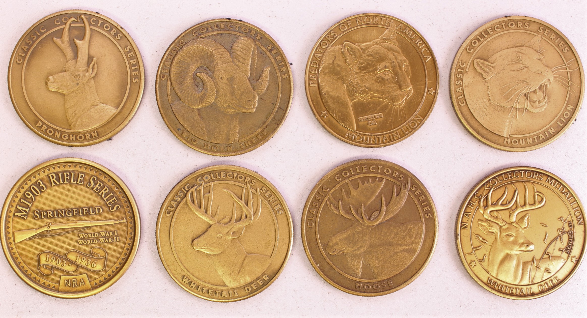 National Rifle Association Classic Collector's Series Bronze Tokens Set ...